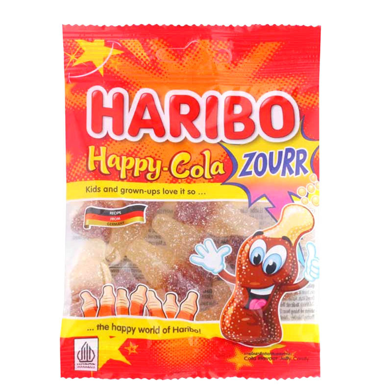 Haribo Happy Кола Зур 45г / Haribo Happy Cola Zour 45g — Товары из Таиланда